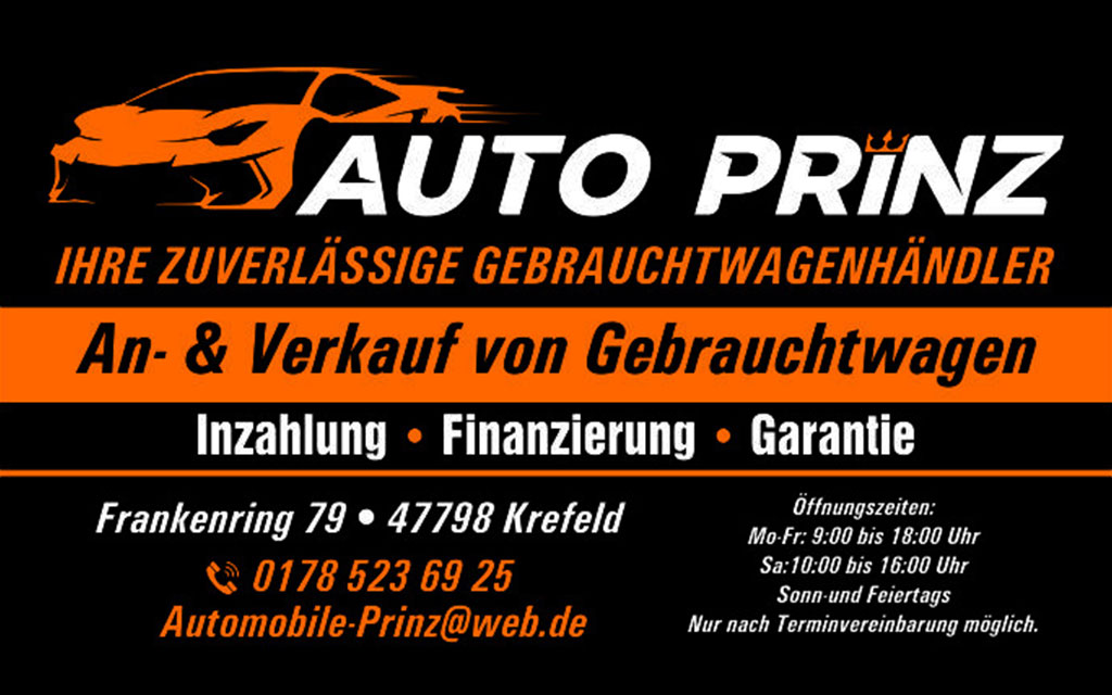 Auto Prince Krefeld | Jahreswagen & Gebrauchtwagen kaufen Düsseldorf